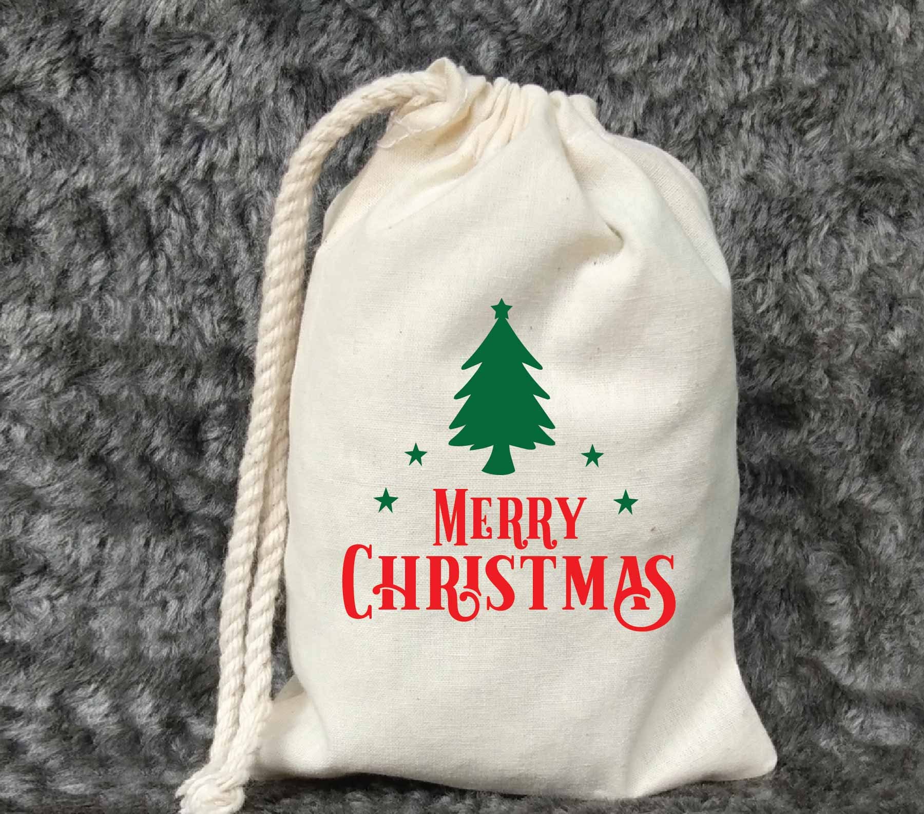 Merry Christmas Favor Bags-holiday Gift Bag-christmas Treat Bag-cookie ...