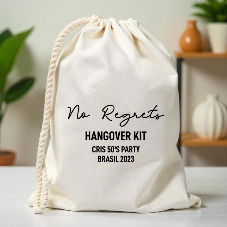 No Regrets Hangover Kit,personalized Bachelorette Favors, I Regret ...