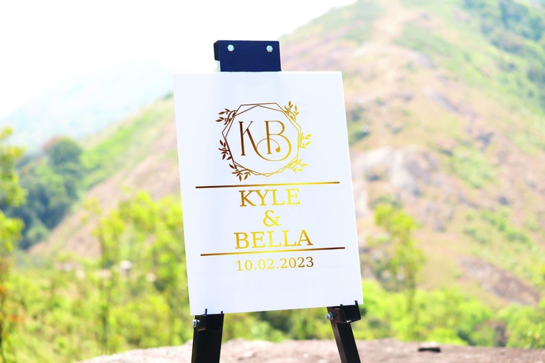 White Acrylic Wedding Welcome Sign Frosted Acrylic Wedding - Etsy