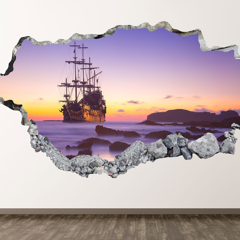 Pirate Wall Decals - Etsy