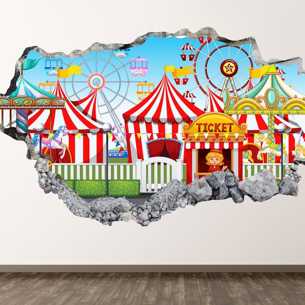 Circus Wall Mural - Etsy