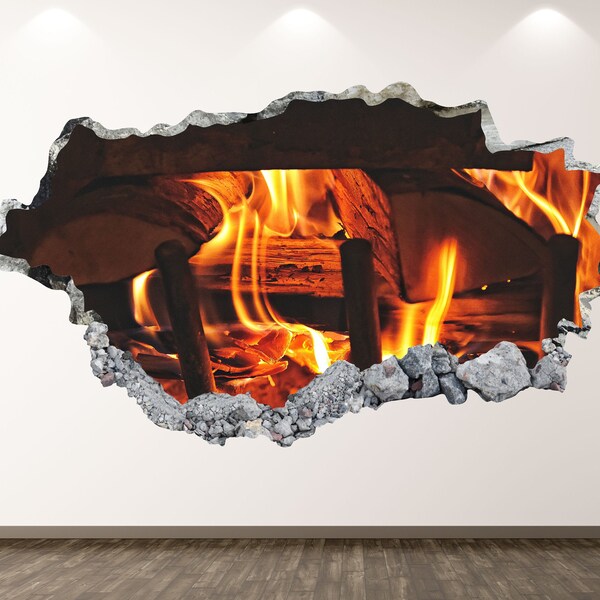 Fireplace Decal - Etsy