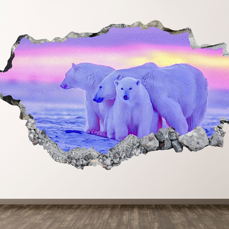 Polar Bear Decals - Etsy