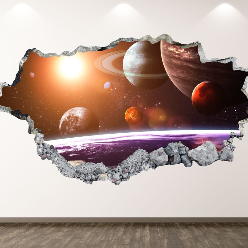 Space Wall Mural - Etsy