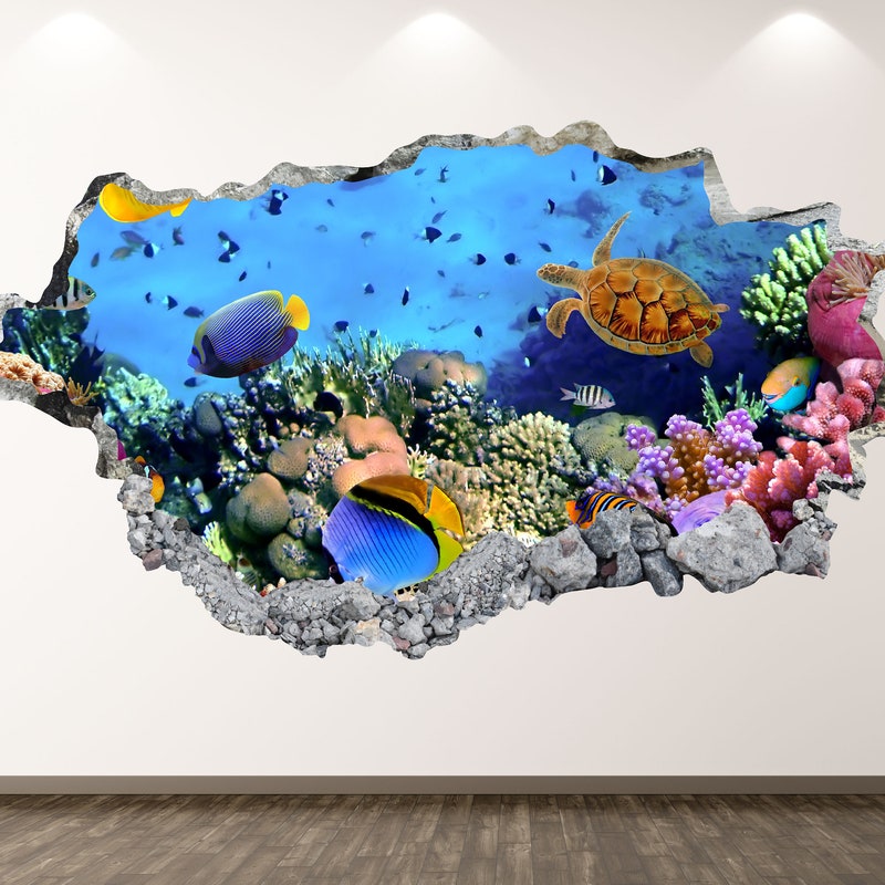 Ocean Theme Wall Decal - Etsy