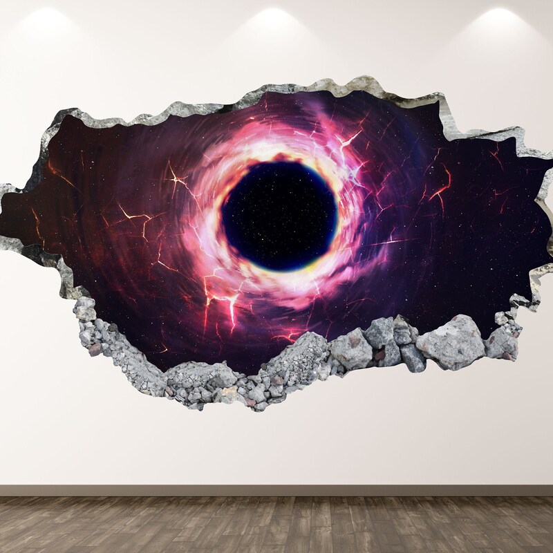 Hole in Wall Decal - Etsy