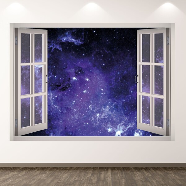 3d Space Window Decal - Etsy