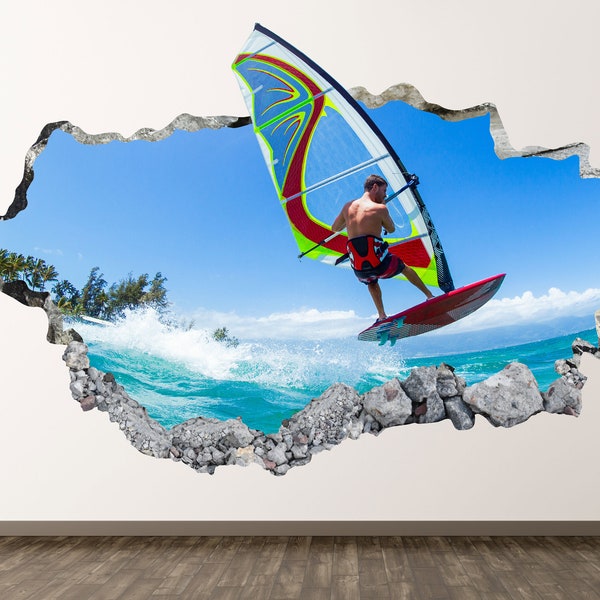 Windsurfing Decal - Etsy