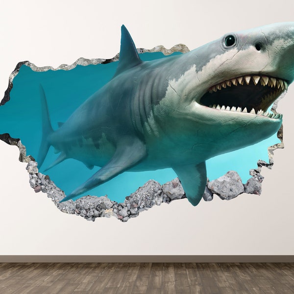 Shark Wall Decals - Etsy