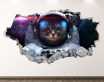 Cat Wall Decal | Etsy