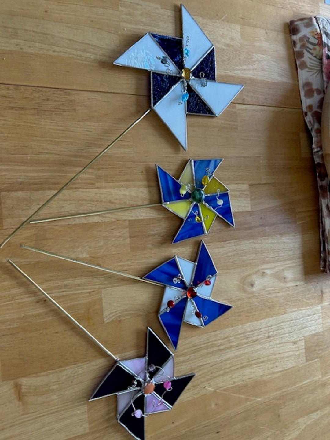 Stained Glass Pin Wheels - Etsy