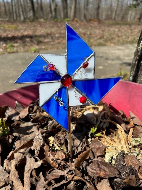 Stained Glass Pin Wheels - Etsy