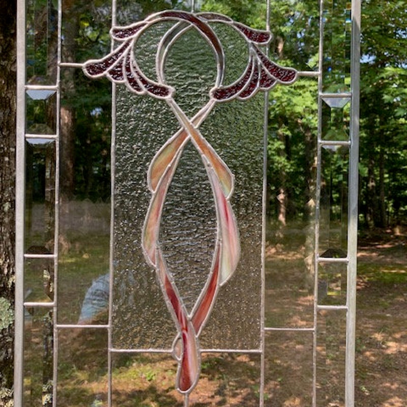 Red Stain Glass - Etsy