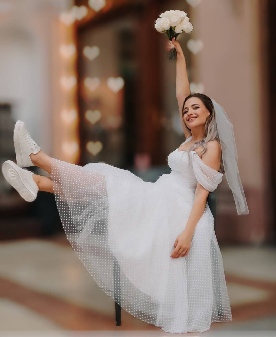 Midi Polka Dot Wedding Dress,white 1950's Custom Polka Dot Wedding ...