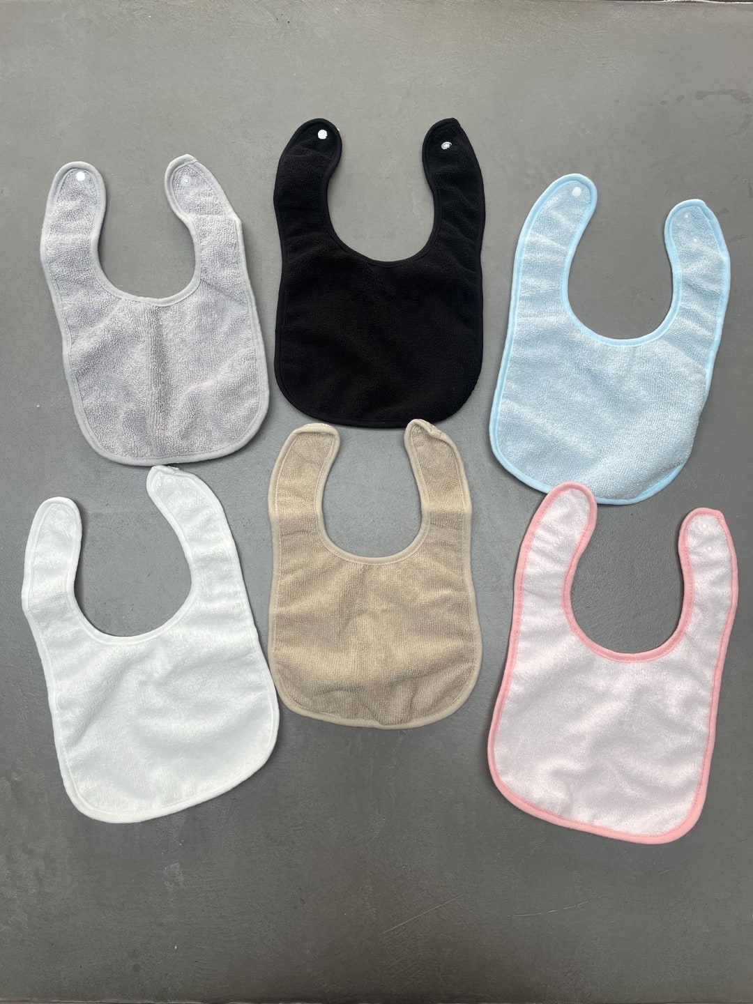 Plastic Back Dribble Bibs, Plain Dribble Bibs, Baby Bibs, Drool Bibs ...