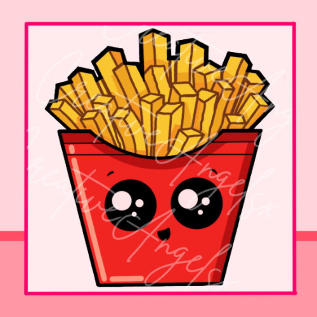 Cute French Fry Emotes - Etsy
