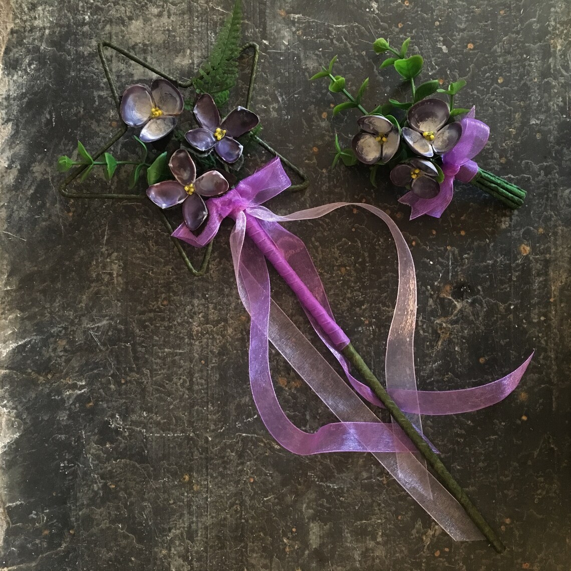 Shell Flower Wand Purple Passion - Etsy