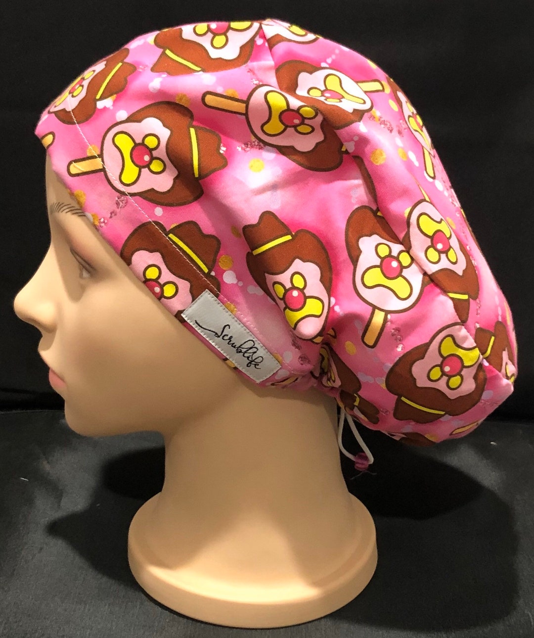 Bubble-o-bill in Pink Scrub Hat for Women,scrub Cap, Scrub Cap for ...