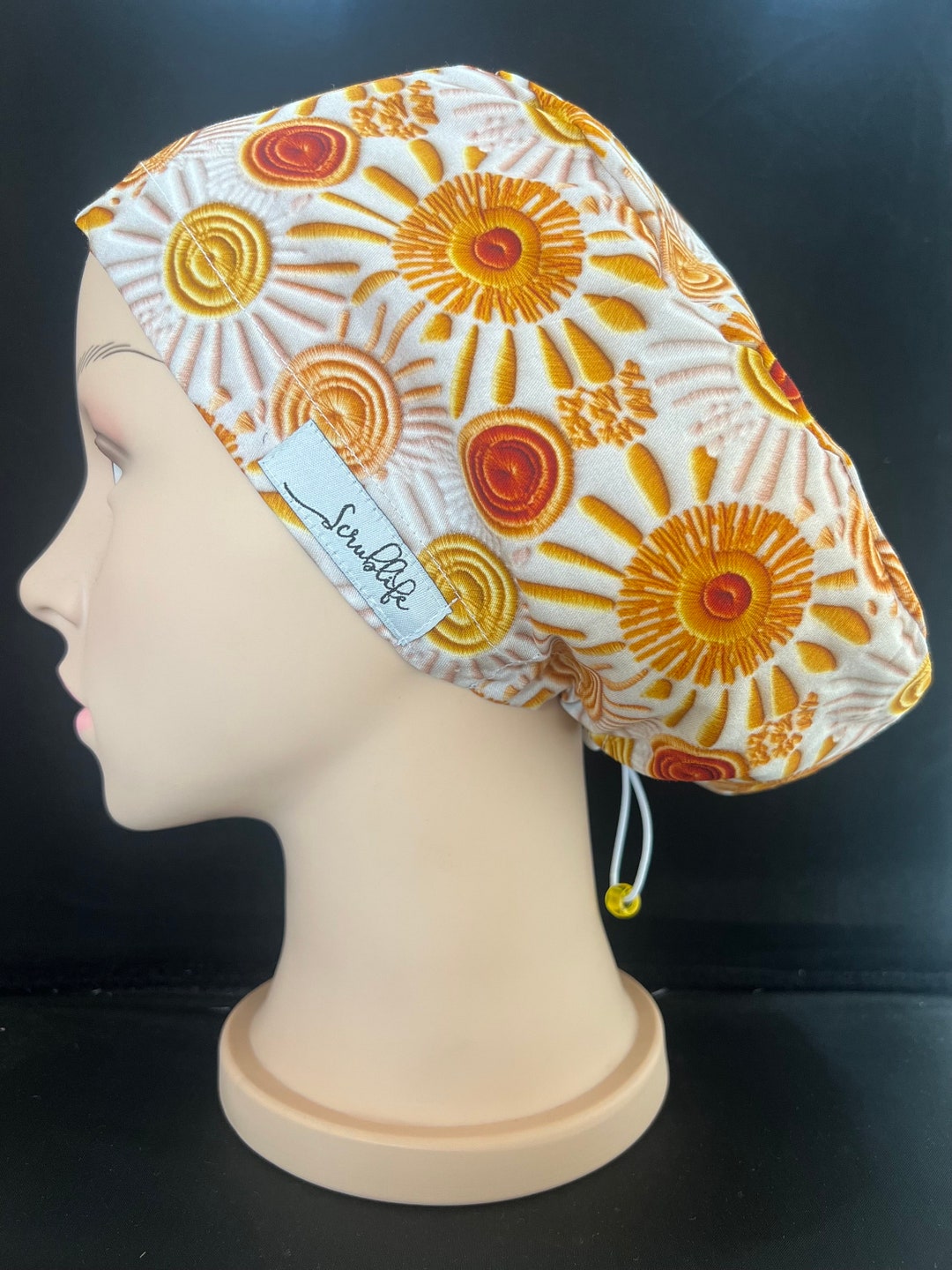 Embroidered Suns Scrub Hat for Women,scrub Cap, Scrub Cap for Woman ...