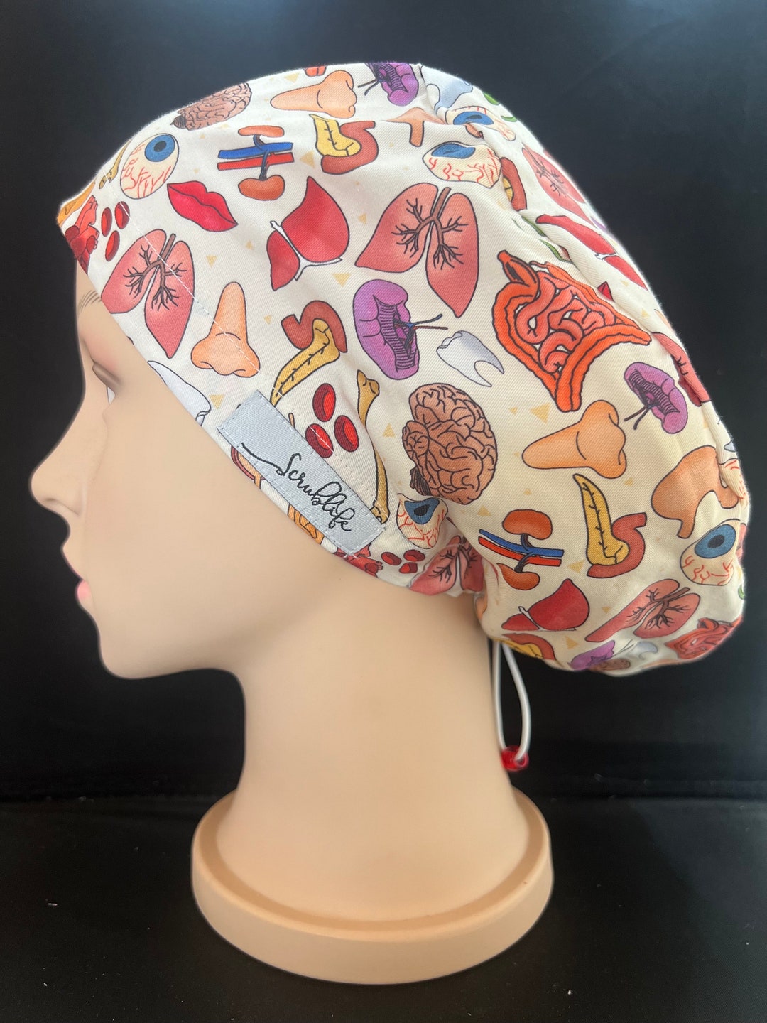 Body Parts in White - Scrub Hat for Women,scrub Cap, Scrub Cap for ...