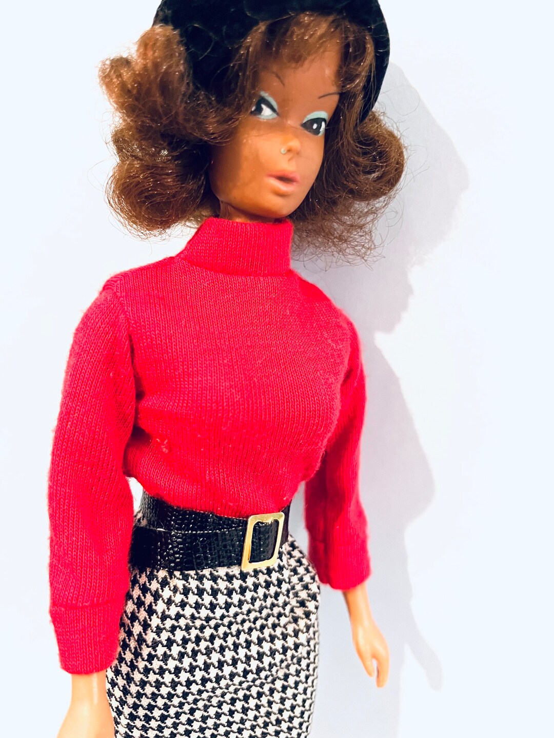 1970s Vintage Antique Fashion Doll MOD Fashion Doll Black Barbie Knock ...
