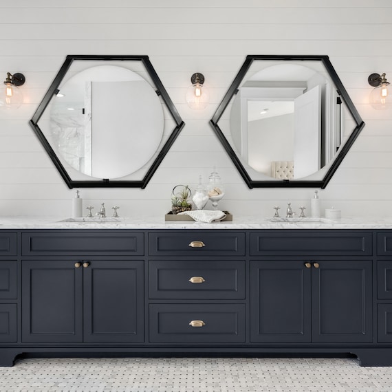 Hexagon Bathroom Mirror – Rispa