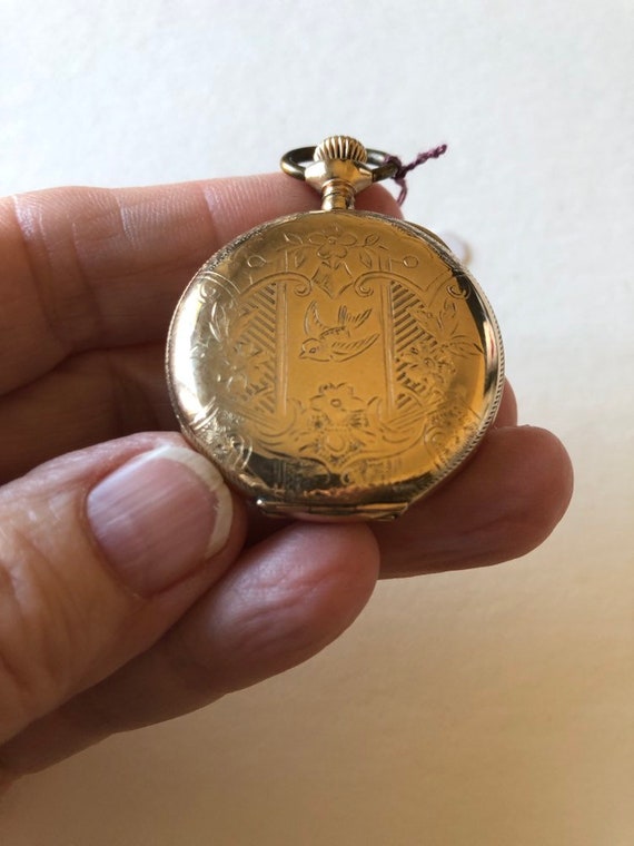 Elgin Lady's Eastern Star Pocket Watch - Gem