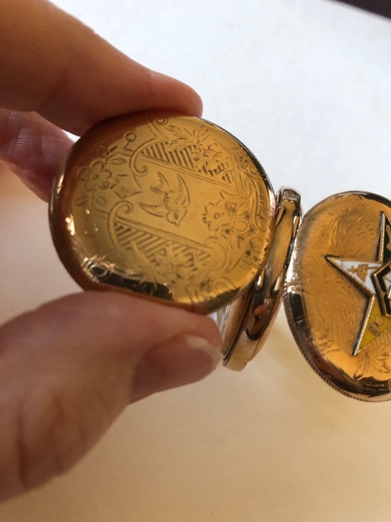 Elgin Lady's Eastern Star Pocket Watch - Gem