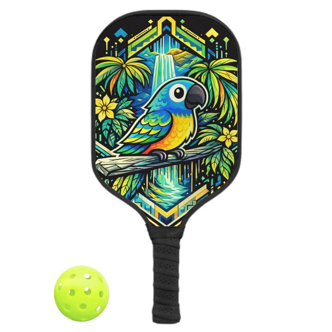 Pickleball Paddle for Kids | Cool Parrot | Cute Animal - Etsy