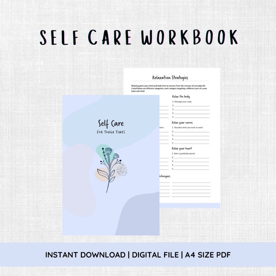 Self Care for Tough Times Printable Workbook with BONUS | Etsy