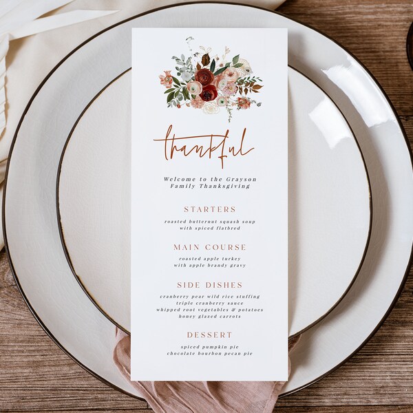 Rustic Menu Cards - Etsy