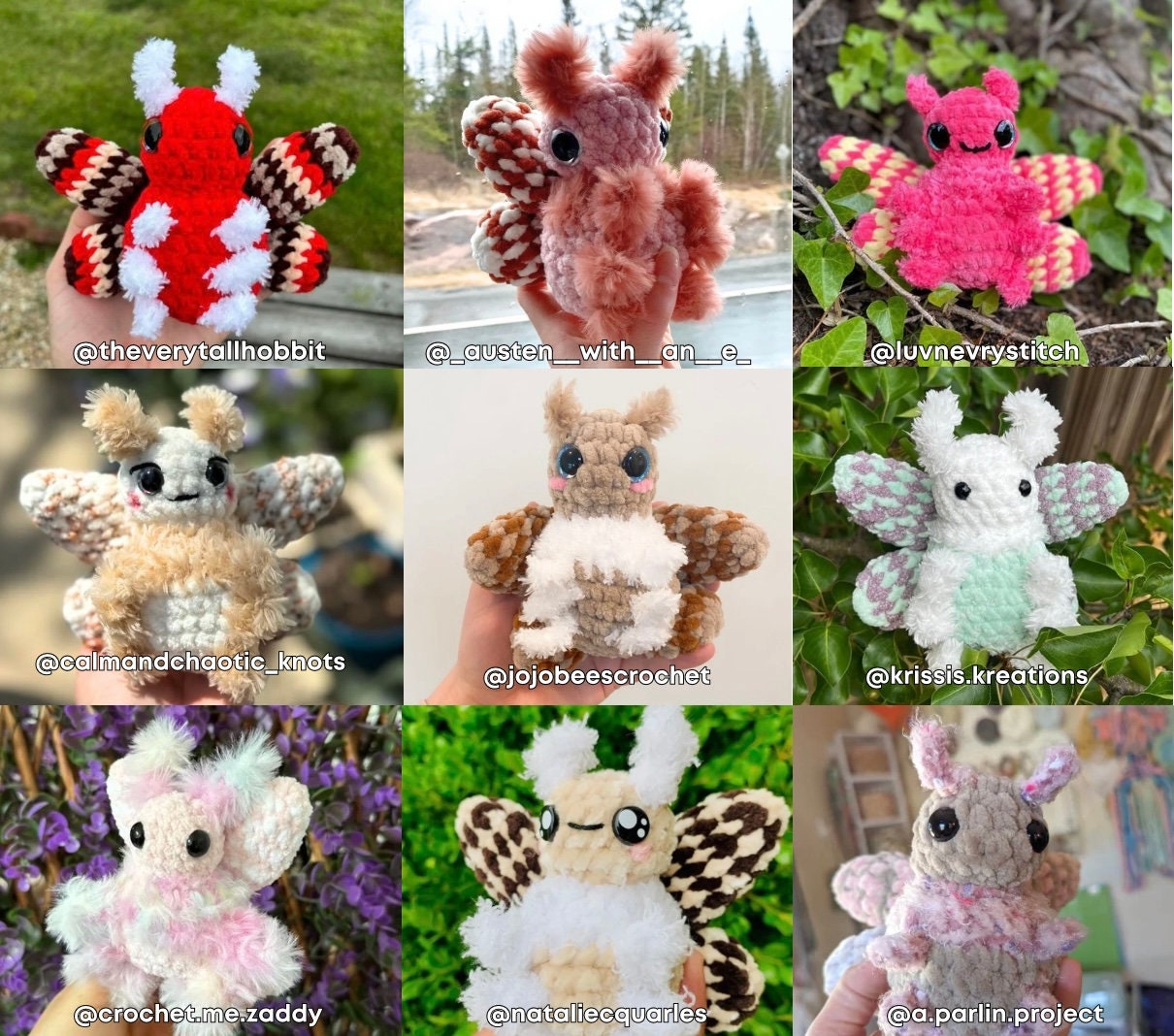 Monty the Moth Amigurumi Pattern: Crochet Plushie (PDF Pattern) - Etsy