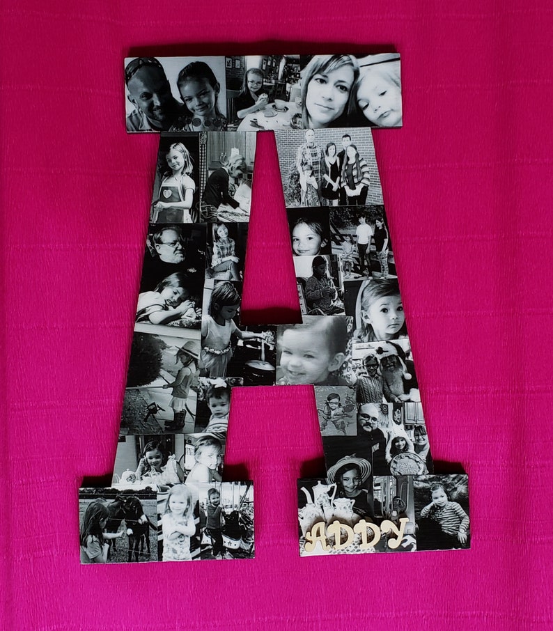 Personalized Wood Letters, 13 Inch, Perfect for a Christmas Gift ...