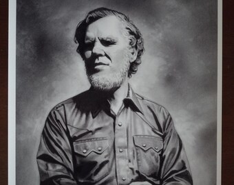 Doc Watson Tribute Fine Art Stipple Print - Etsy