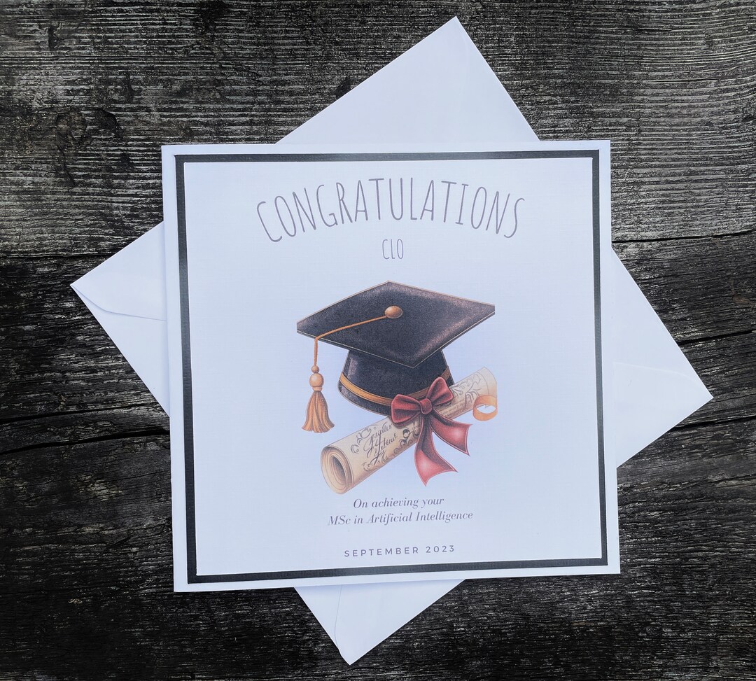 Graduation Card, Personalised Graduation Card, Clever Sausage, Passing ...