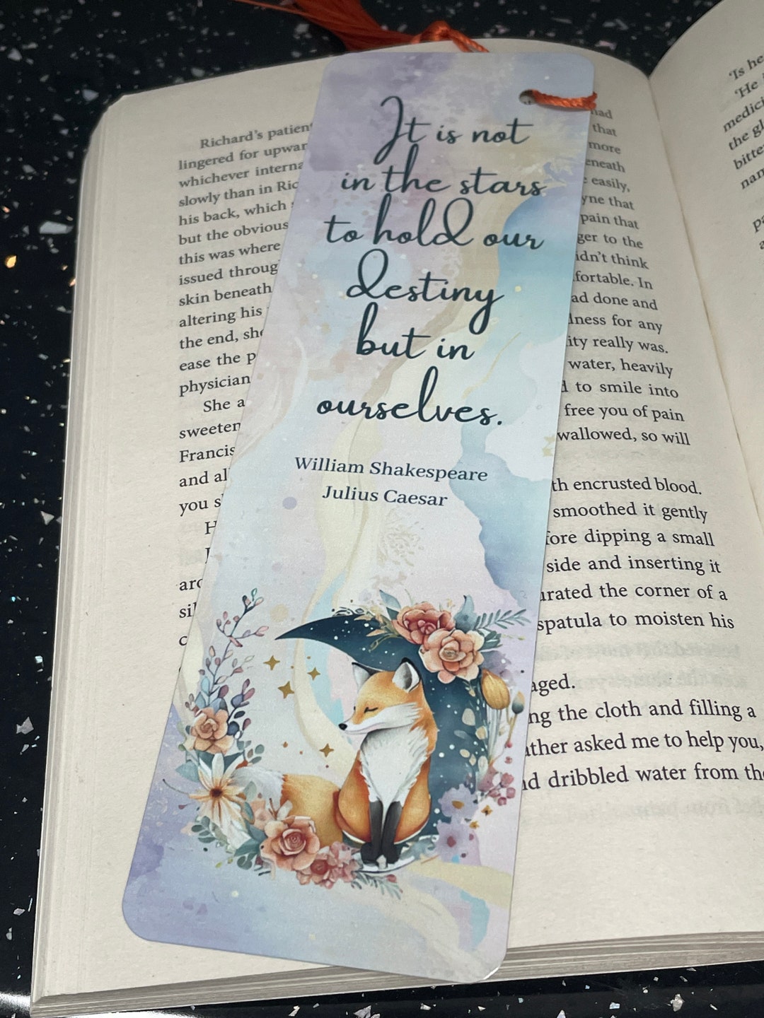 Shakespeare Theme Bookmark, Shakespeare Gifts, Shakespeare Quote ...