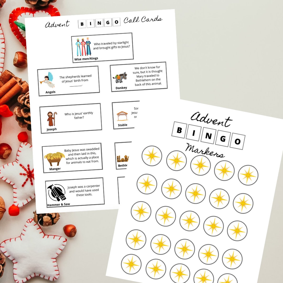 Advent Bingo Game: Christmas Trivia, Family Fun (printable PDF) - Etsy
