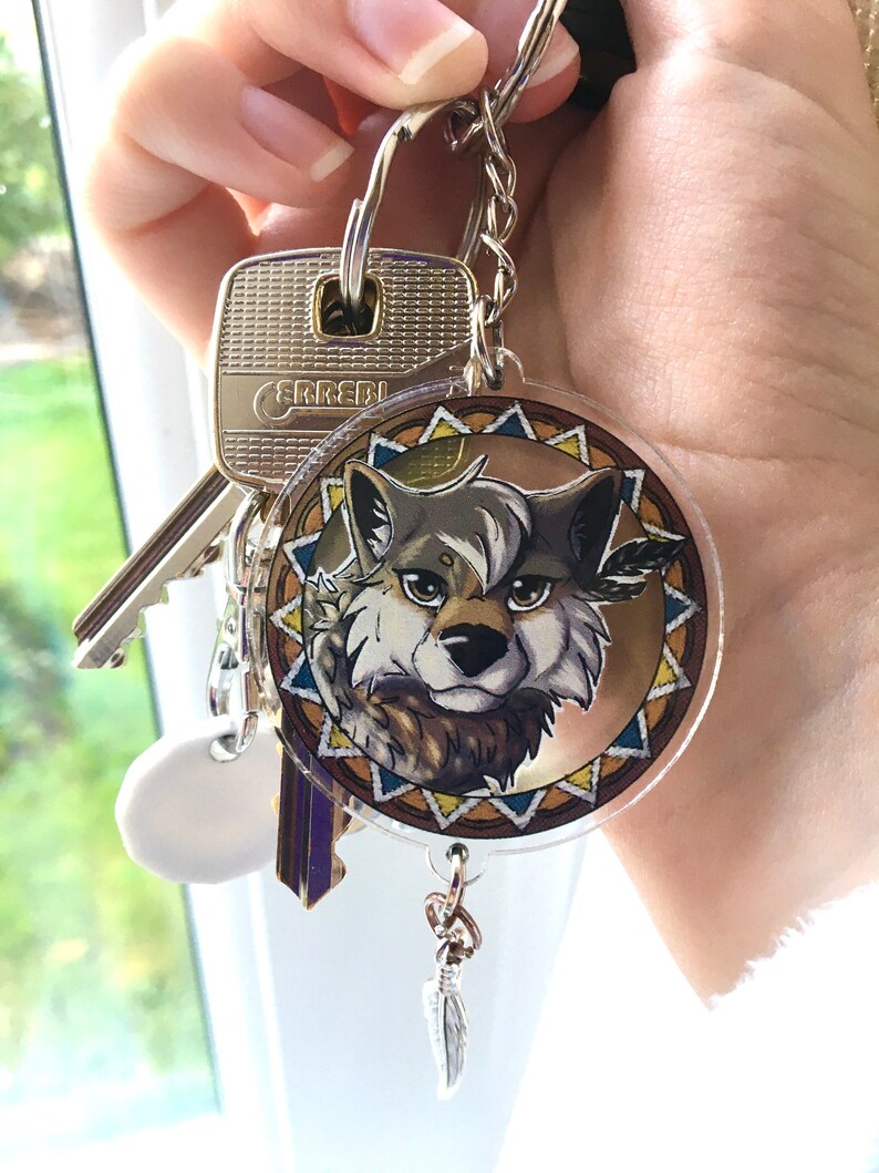 Native American Animal Zodiac Keychains | Otter | Wolf | Falcon ...