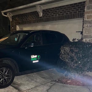 Reflective Ubereats Car Magnet Decal Removable Delivery Driver black ...