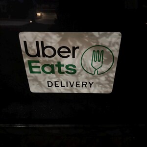 Reflective Ubereats Car Magnet Decal - Removable - Delivery Driver (green Uber Eats) - Etsy