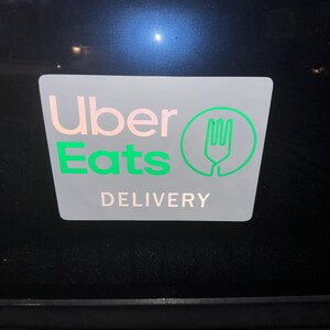 Reflective Ubereats Car Magnet Decal - Removable - Delivery Driver (green Uber Eats) - Etsy