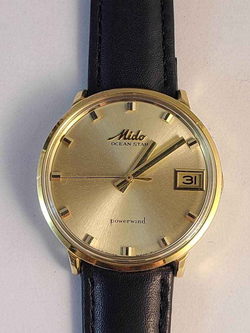Vintage Mido Ocean Star Powerwind ,very Nice Collector Watch , Working ...