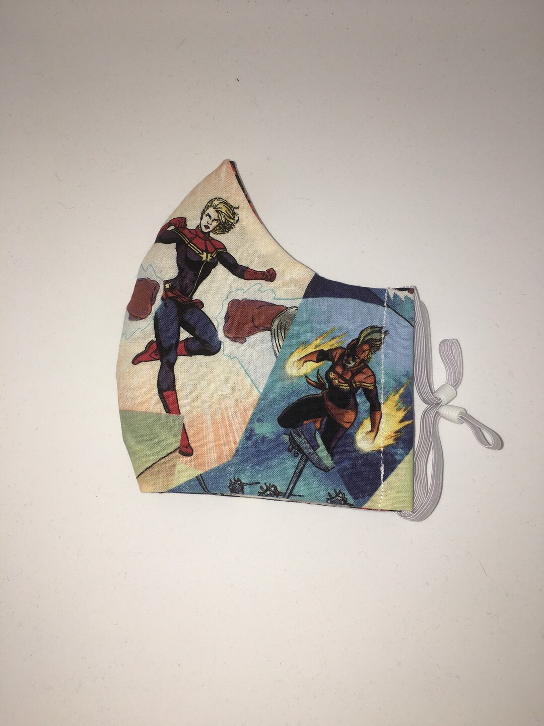 Captain Marvel Face Mask, Captain Marvel Mask, Marvel Masks for Adults ...