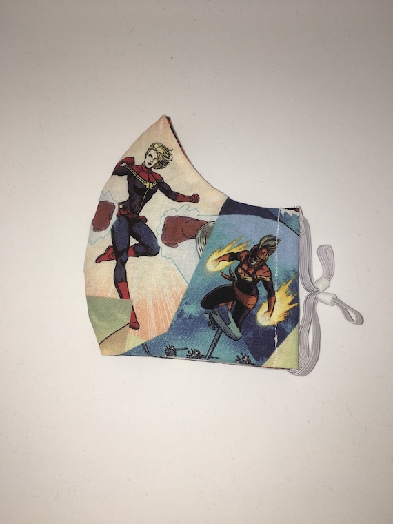 Captain Marvel face mask captain marvel mask marvel masks | Etsy