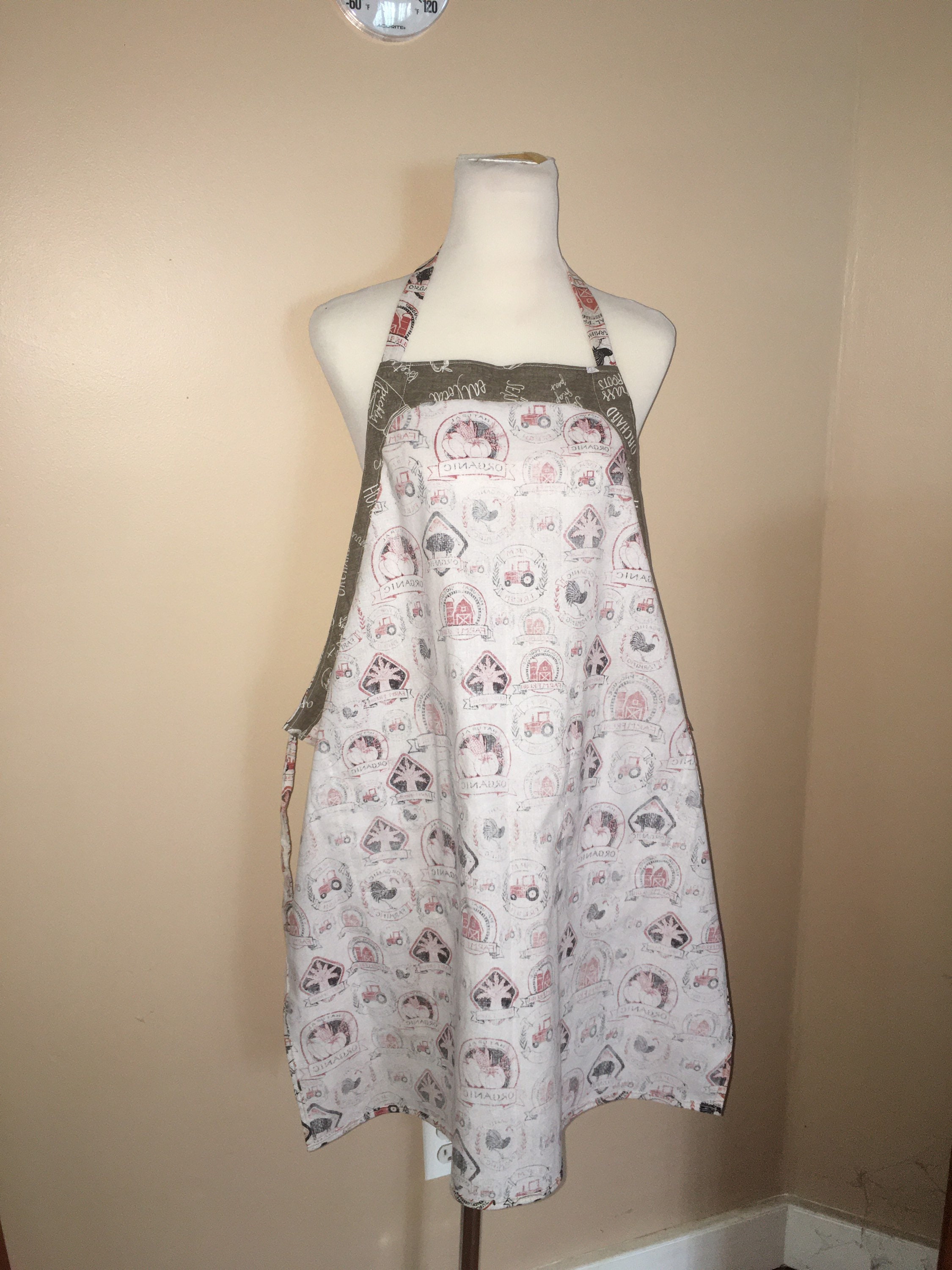 Farm apron Handmade aprons womens apron apron chickens | Etsy