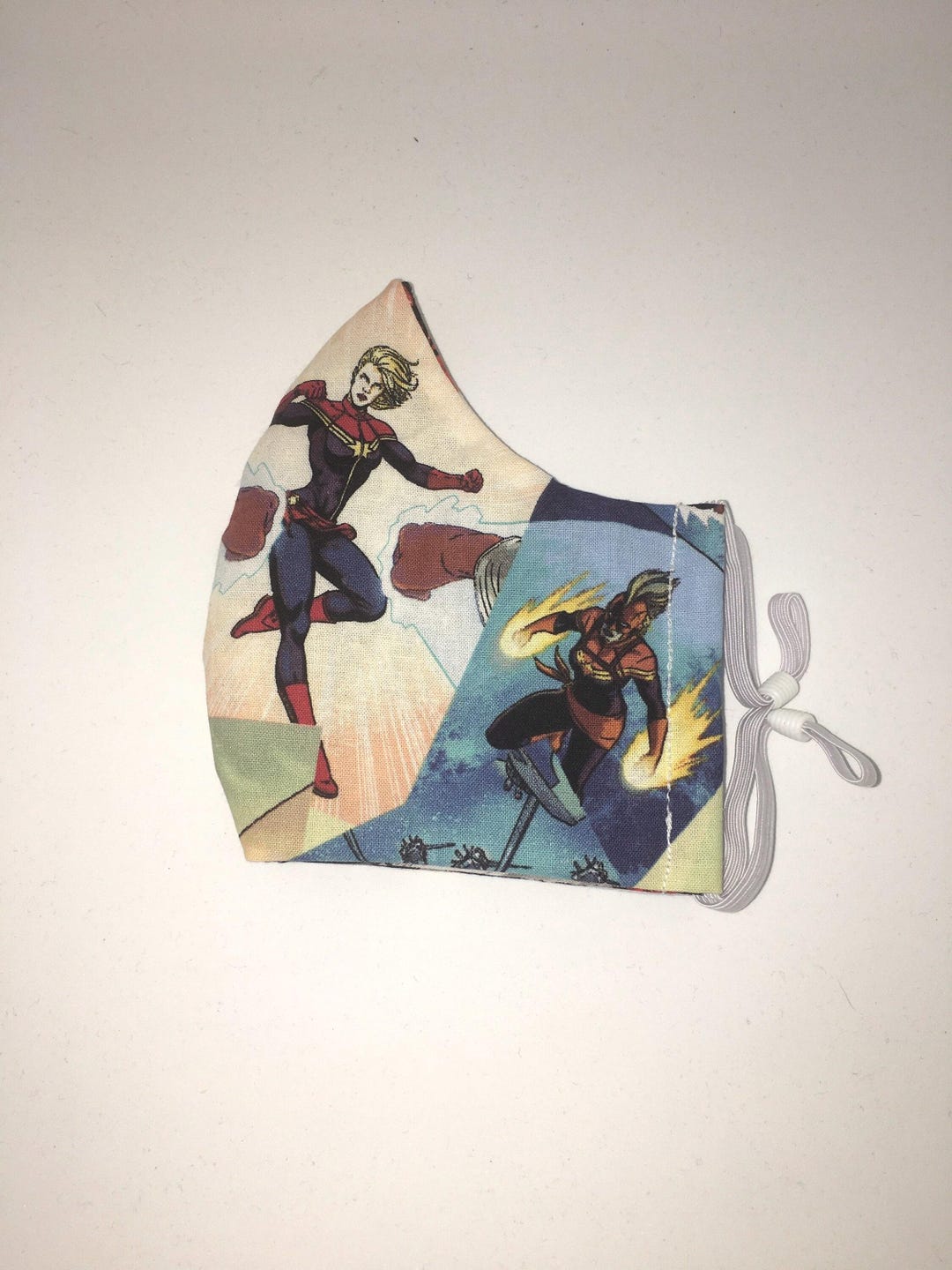 Captain Marvel Face Mask, Captain Marvel Mask, Marvel Masks for Adults ...