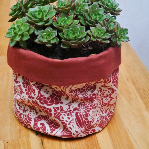 Cache pot tissu - Etsy France