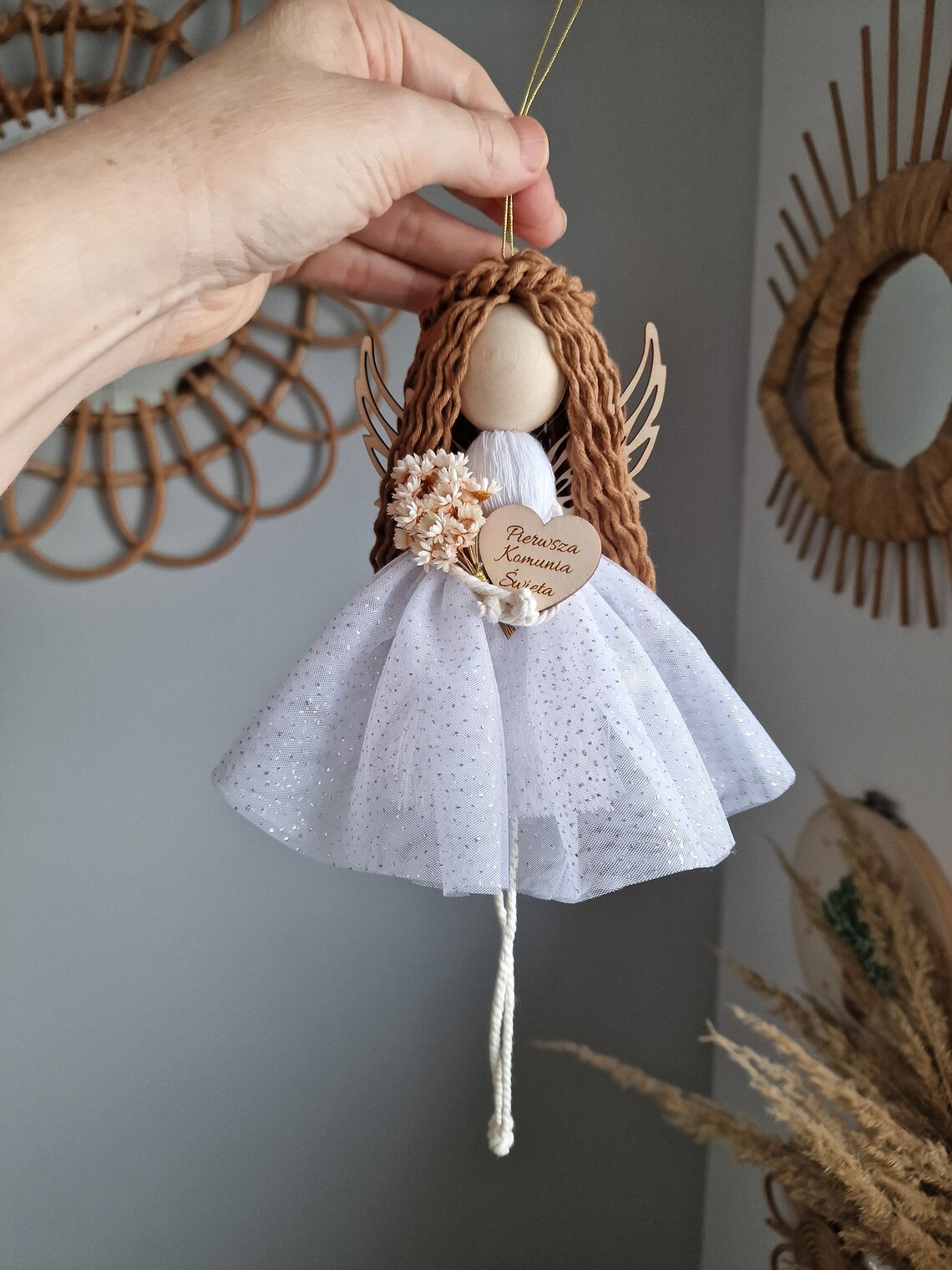 Macrame Doll, Macrame Angel, Angel Guardian, Giftbox for Douther ...