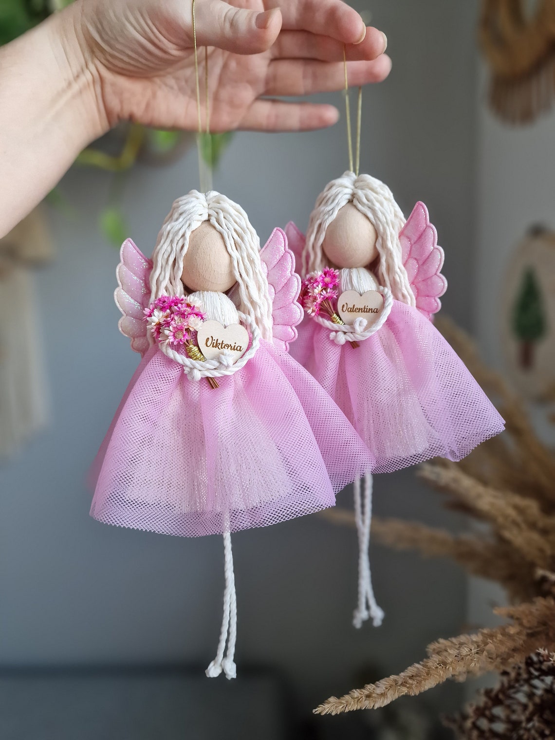 Macrame Doll, Macrame Angel, Angel Guardian, Giftbox for Douther ...