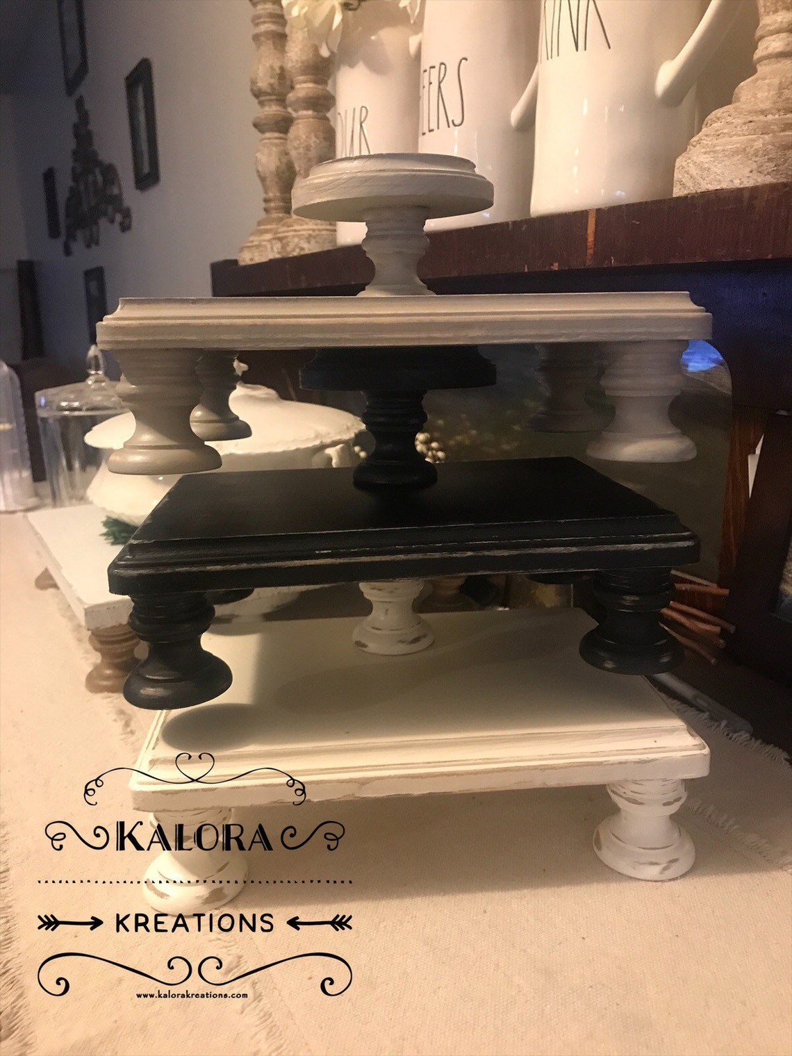 FREE SHIPPING Farmhouse Stand Farmhouse Riser Stand | Etsy